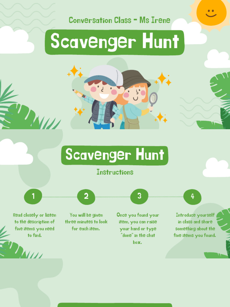 Scavenger Hunt Activity Guide | PDF