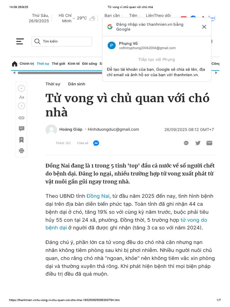 T Vong VÌ CH Quan V I Chó Nhà | PDF