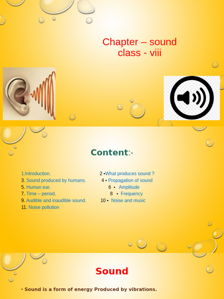 Understanding Sound: Properties and Effects | PDF | Sound | Ear