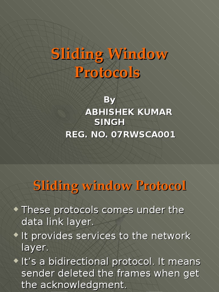 Sliding Window Protocols | PDF | Networking Standards | Computer Architecture