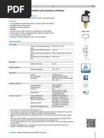 SPD910 Differential Air Pressure Switch | PDF | Switch | Pressure ...