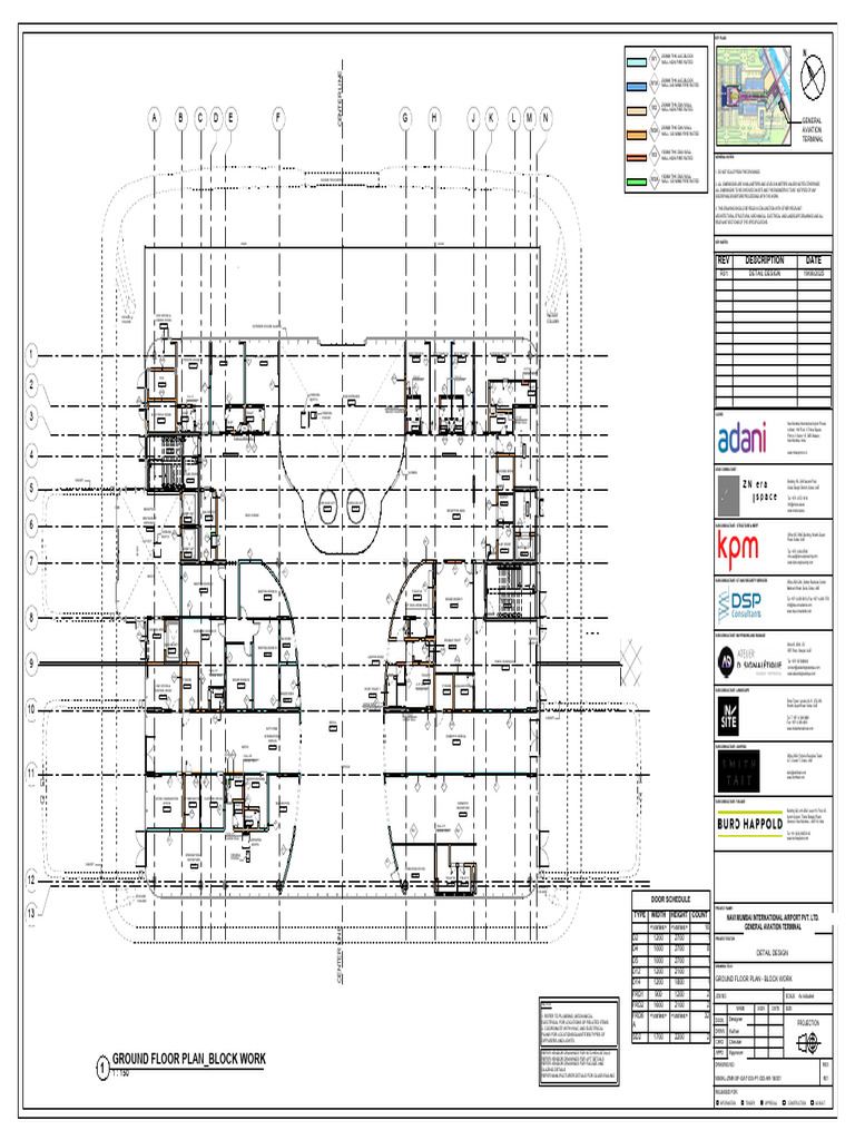 Ground Floor Plan for Aviation Terminal | PDF | Architectural Elements ...