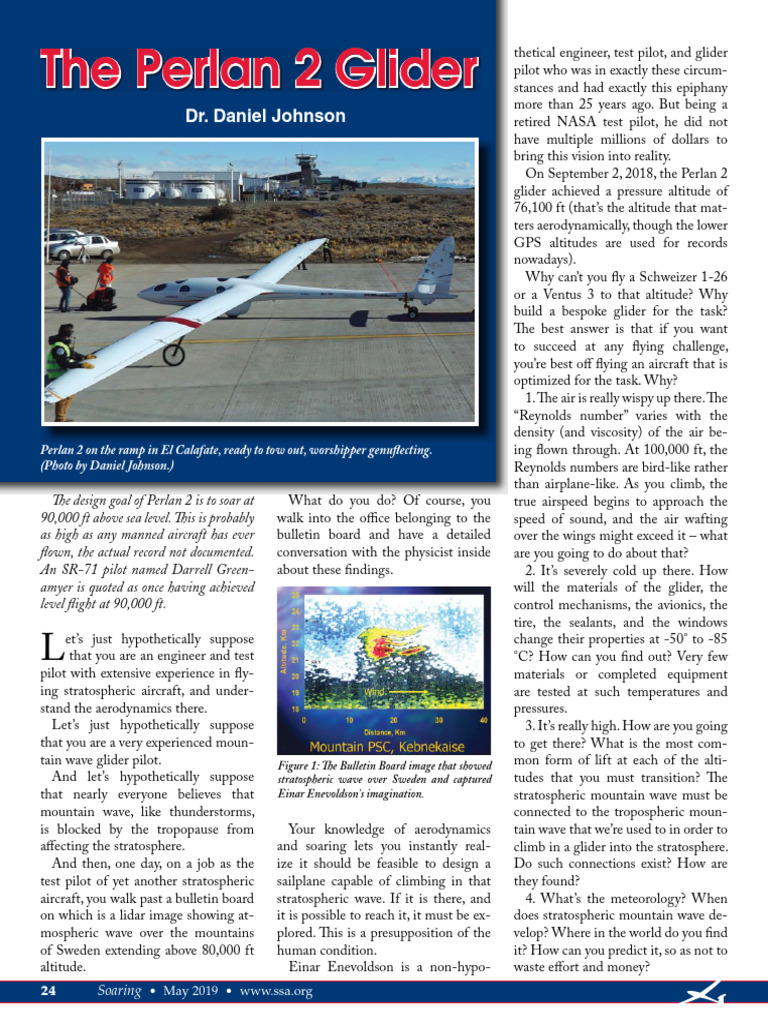 Perlan 2: Stratospheric Glider Design | PDF | Fluid Dynamics | Aviation