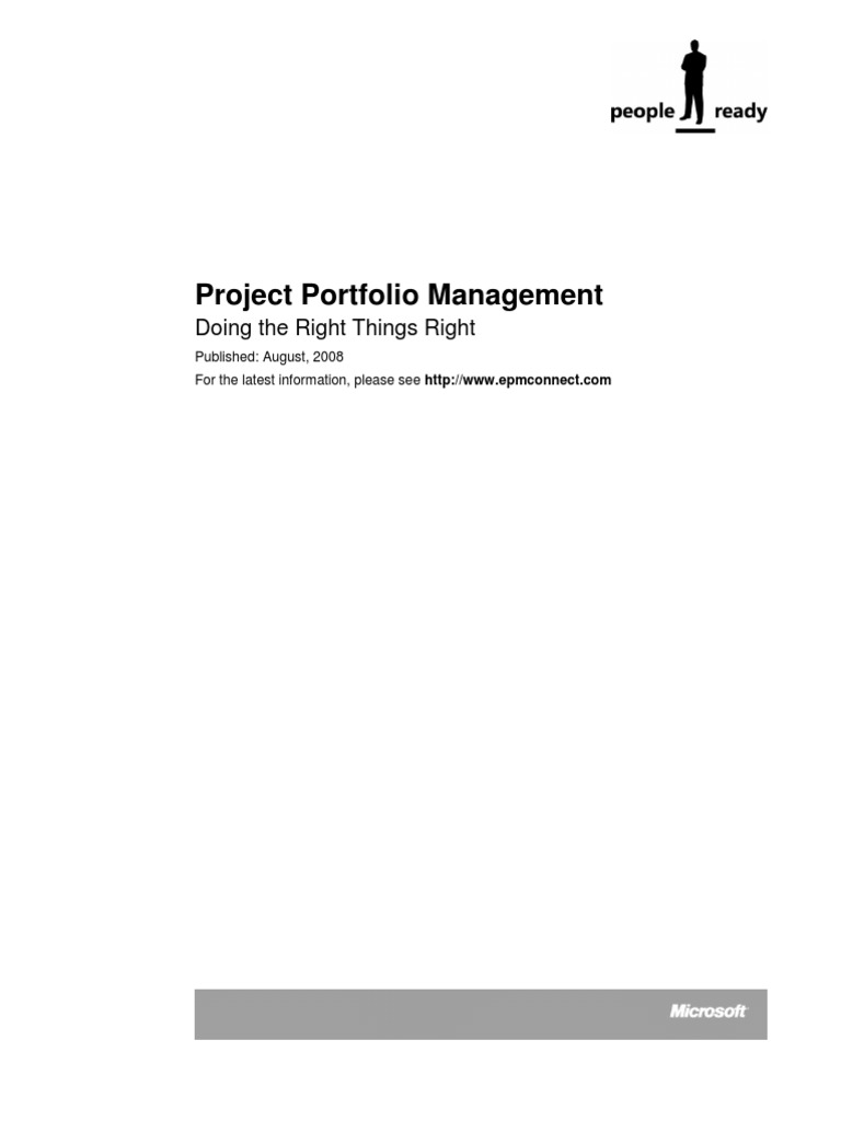 Project Portfolio Management White - Paper | PDF | Project Management ...