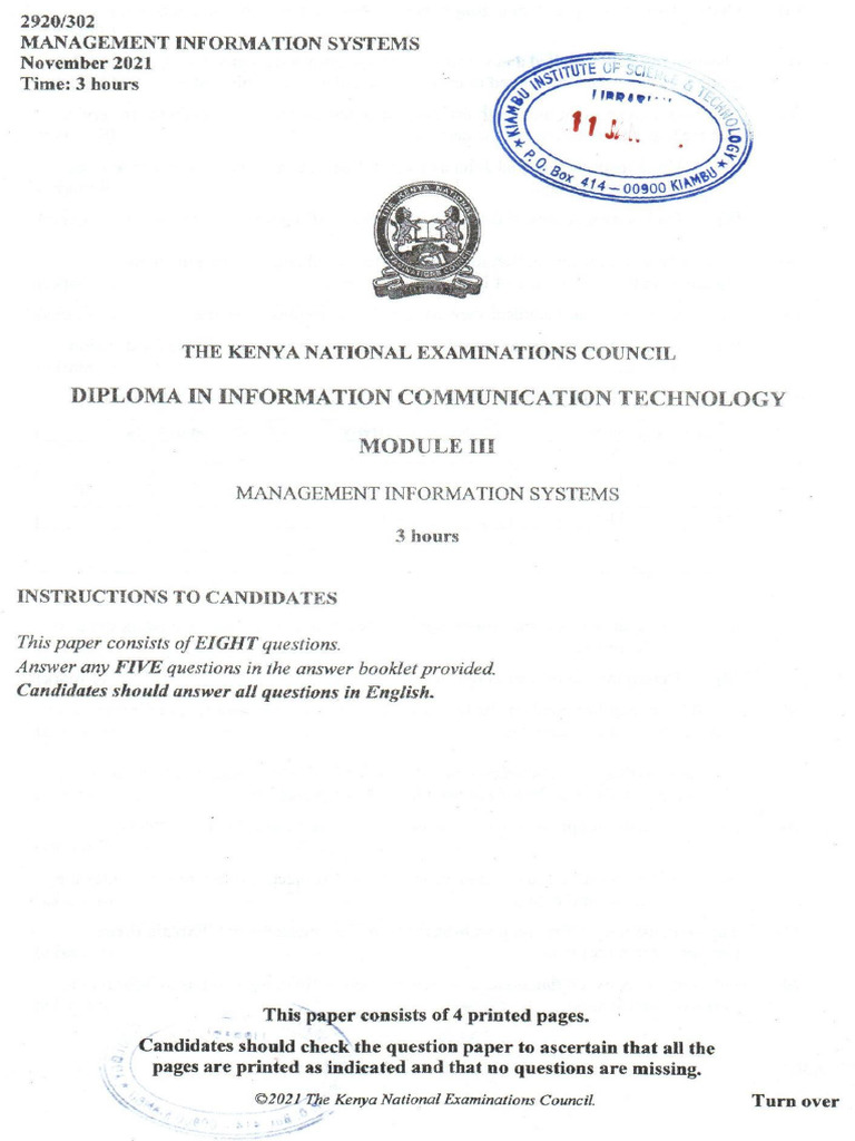 Management Information Systems Module III Nov 2021 | PDF