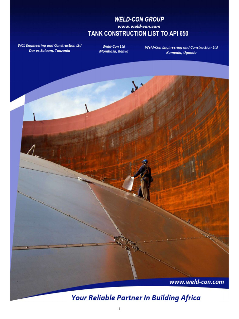 API 650 Tank Construction Projects | PDF | Oils | Petroleum
