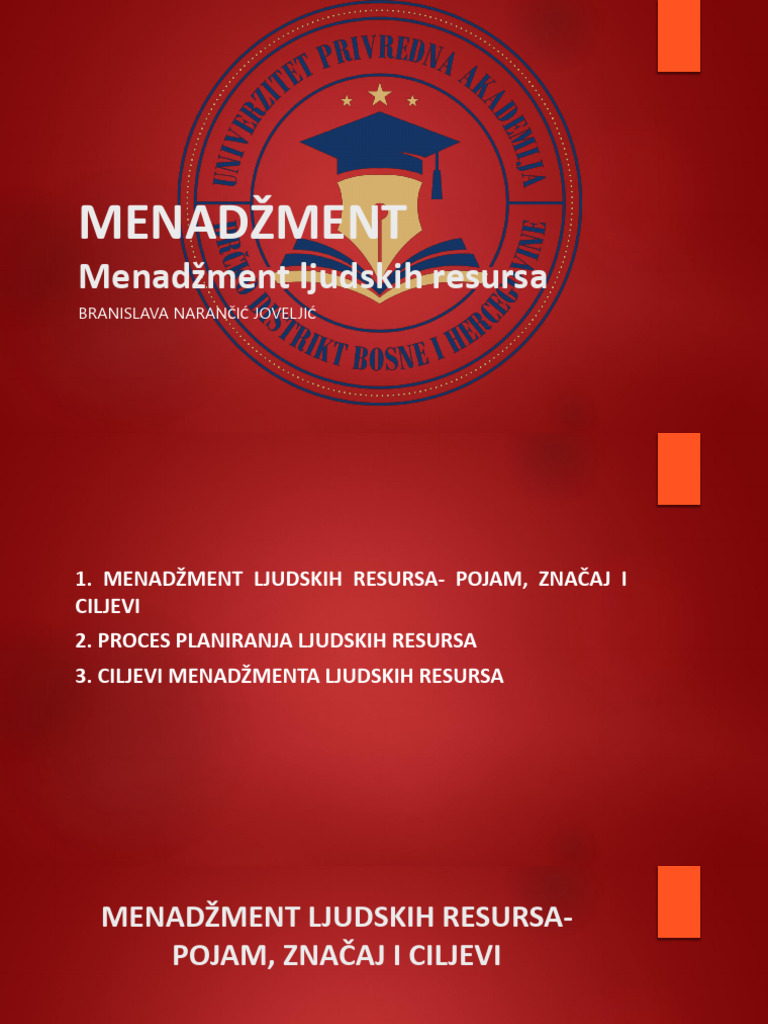 Menadzment Ljudskih Resursa | PDF