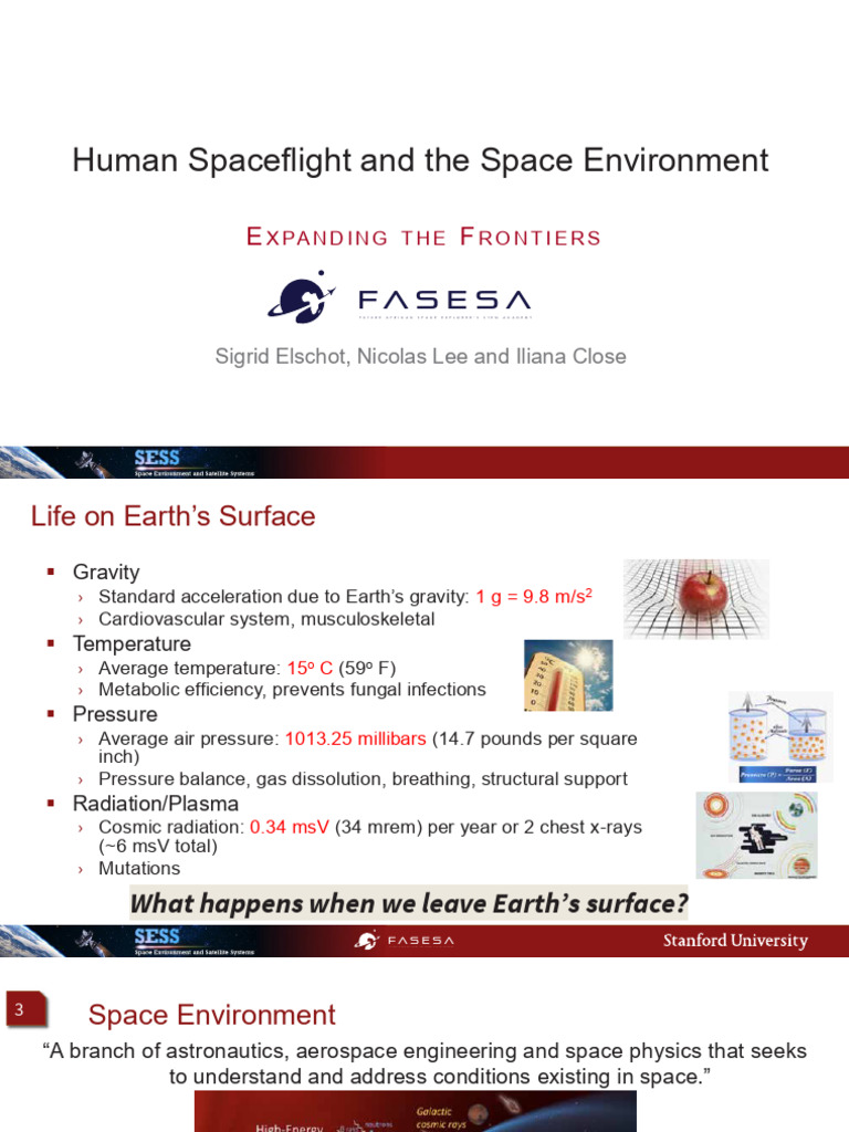 Human Spaceflight and The Space Environment | PDF | Sun | Space Suit