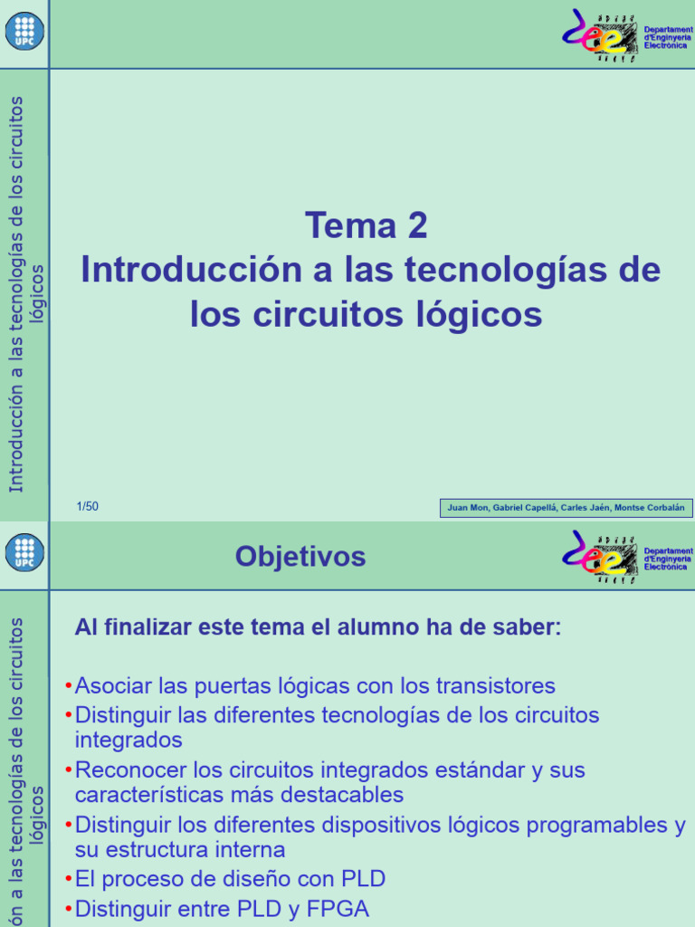 Tecnologías de Circuitos Lógicos y PLDs | PDF | Arreglos de compuertas ...