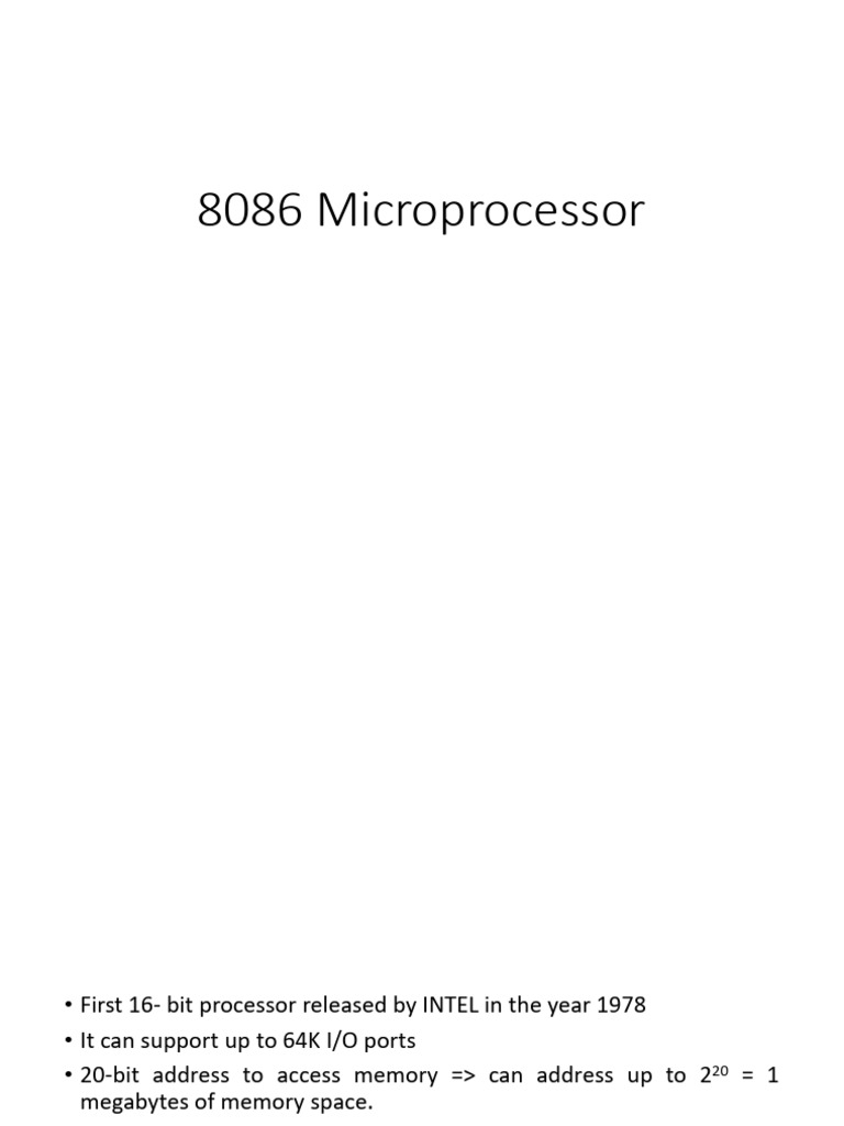 Microprocessor 3 8086 | PDF | Computer Architecture | Computing