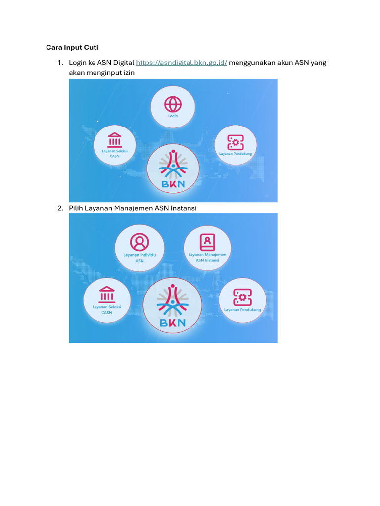 Panduan Pengajuan Cuti ASN Digital | PDF