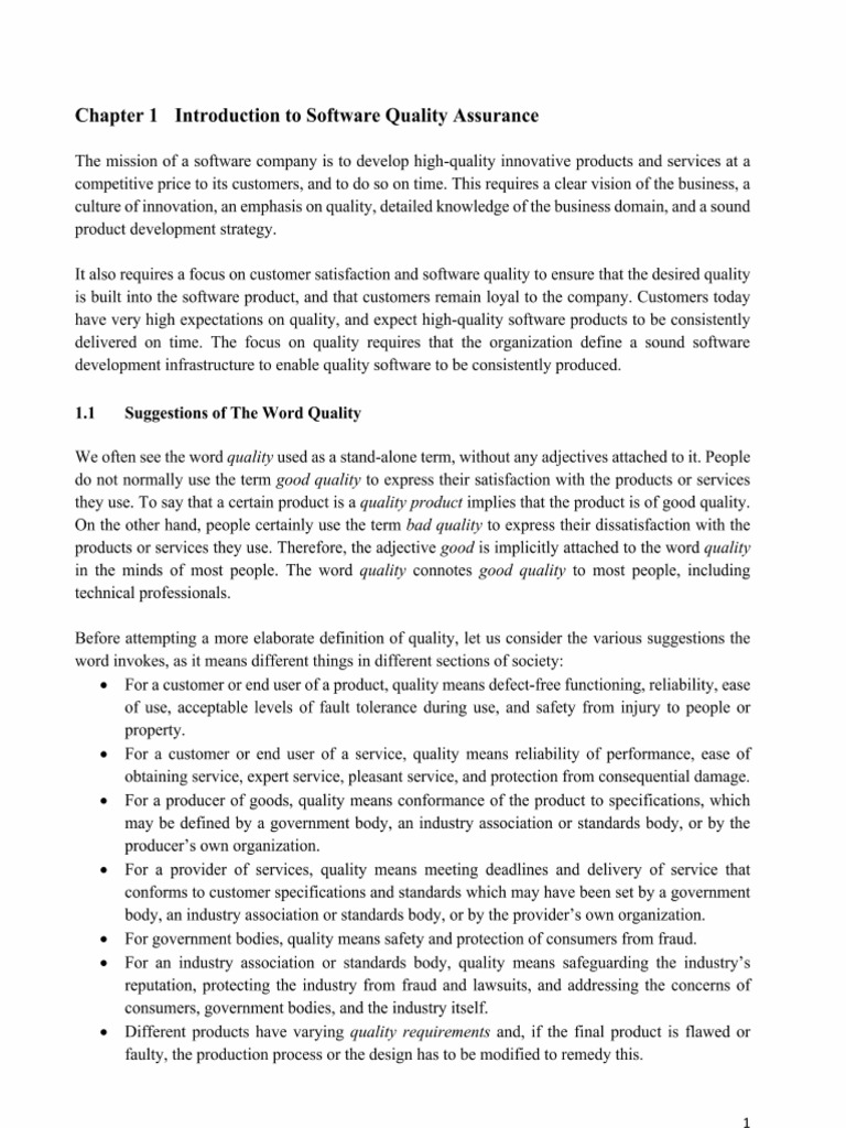 Software Quality Quiz | PDF