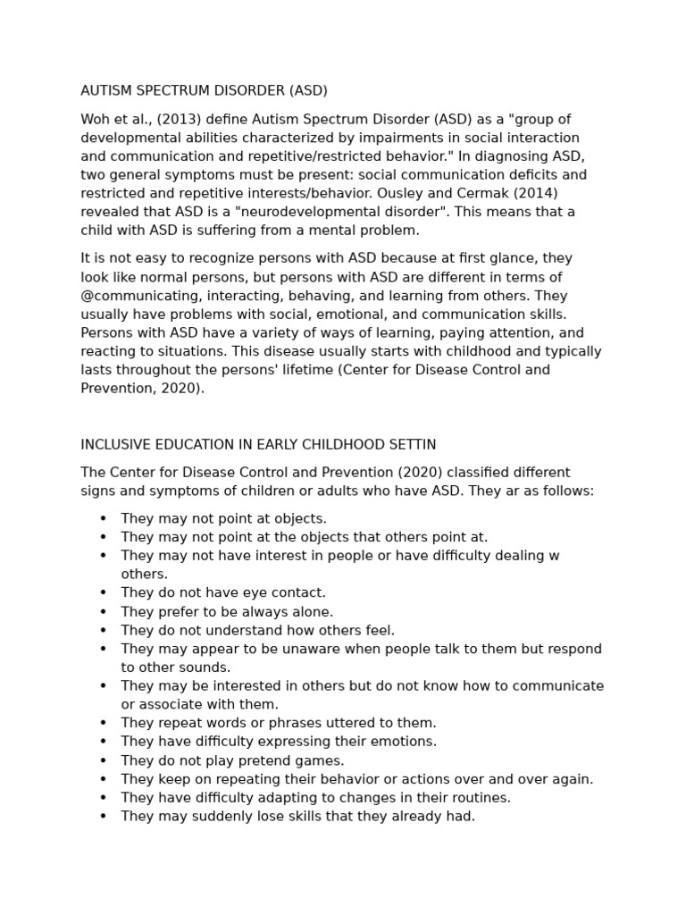 Understanding Autism and Related Impairments | PDF | Visual Impairment ...