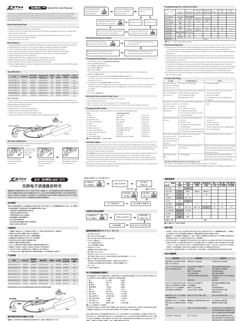 ZTW Shark G2 User Manual | PDF