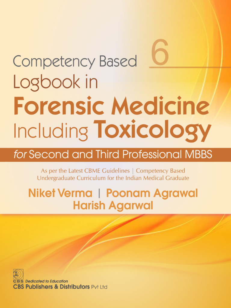 Competency Based Logbook in Forensic Medicine Including Toxicology For ...