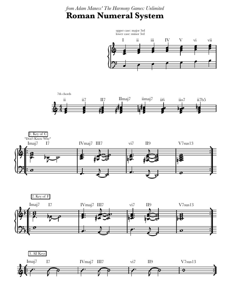 HGU 5 Roman Numeral System | PDF | Musical Techniques | Elements Of Music