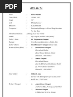 Marriage Bio Data | PDF
