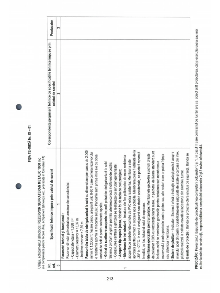 Fisa Tehn Rez100 | PDF