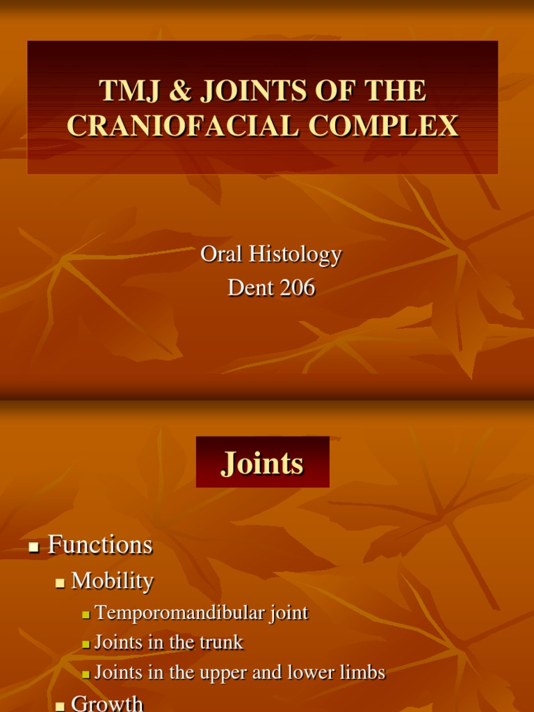 Joints of Craniofacial Complex | PDF | Bone | Tissue (Biology)