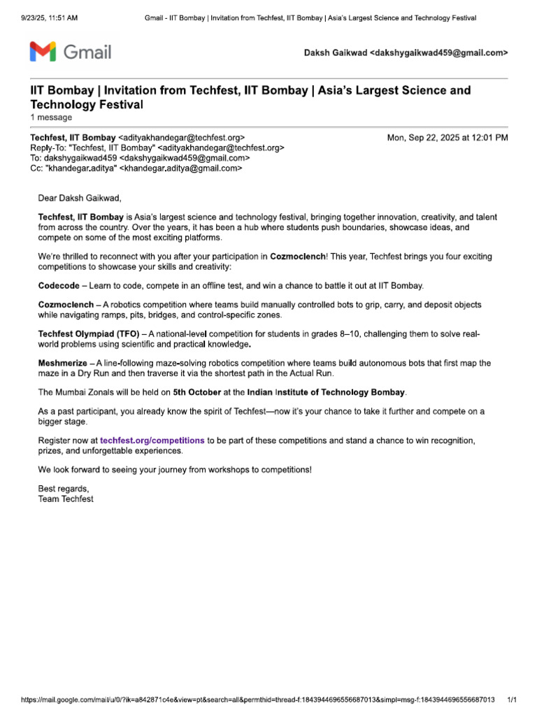 IIt Invitation | PDF