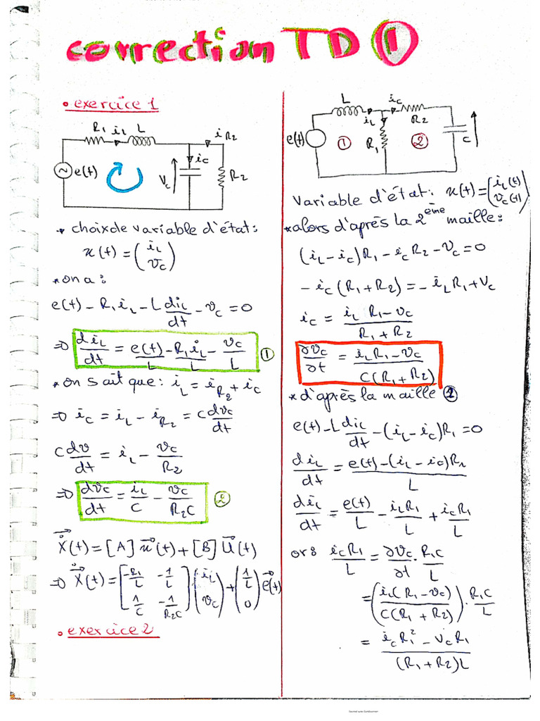Correction Td1 | PDF