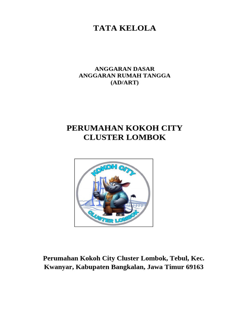 ADART Cluster Lombok | PDF
