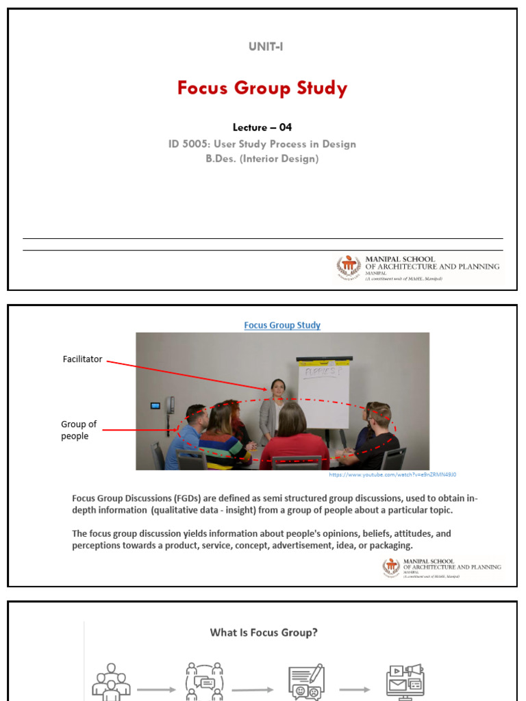 Week 04 - Lec. 04 - Focus Group and Ethonographic Study | PDF | Focus ...