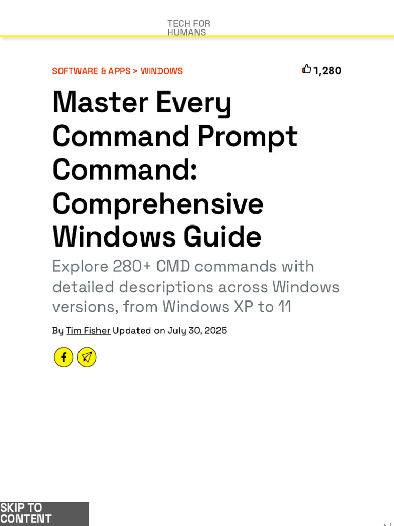 CMD Commands - Full List | PDF | Microsoft Windows | Command Line Interface