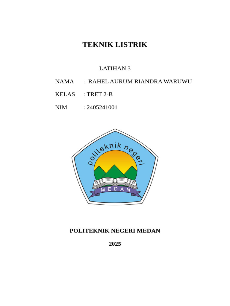 Cover Listrik Rahel | PDF