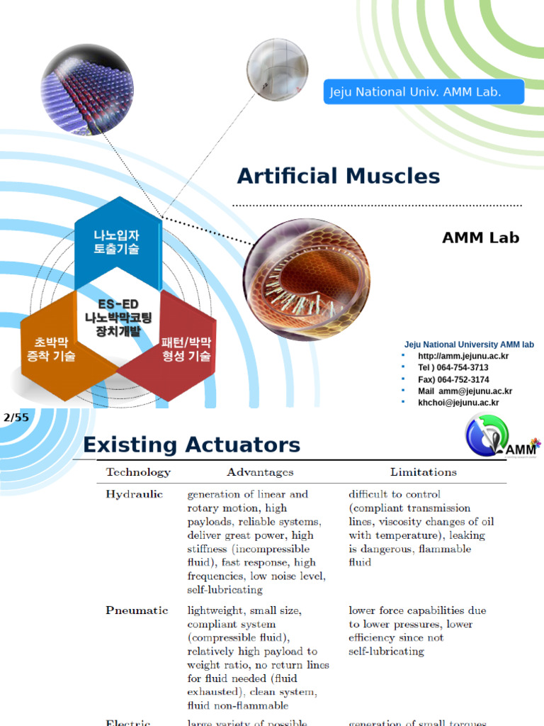 Artificial Muscles Research Overview | PDF | Materials Science ...