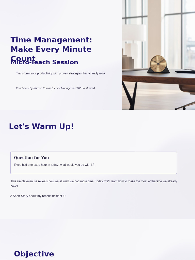 Time Management Make Every Minute Count | PDF | Time Management ...
