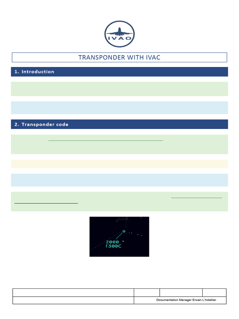 Student Transponder Ivac 2 | PDF | Transponder (Aeronautics) | Transport Safety