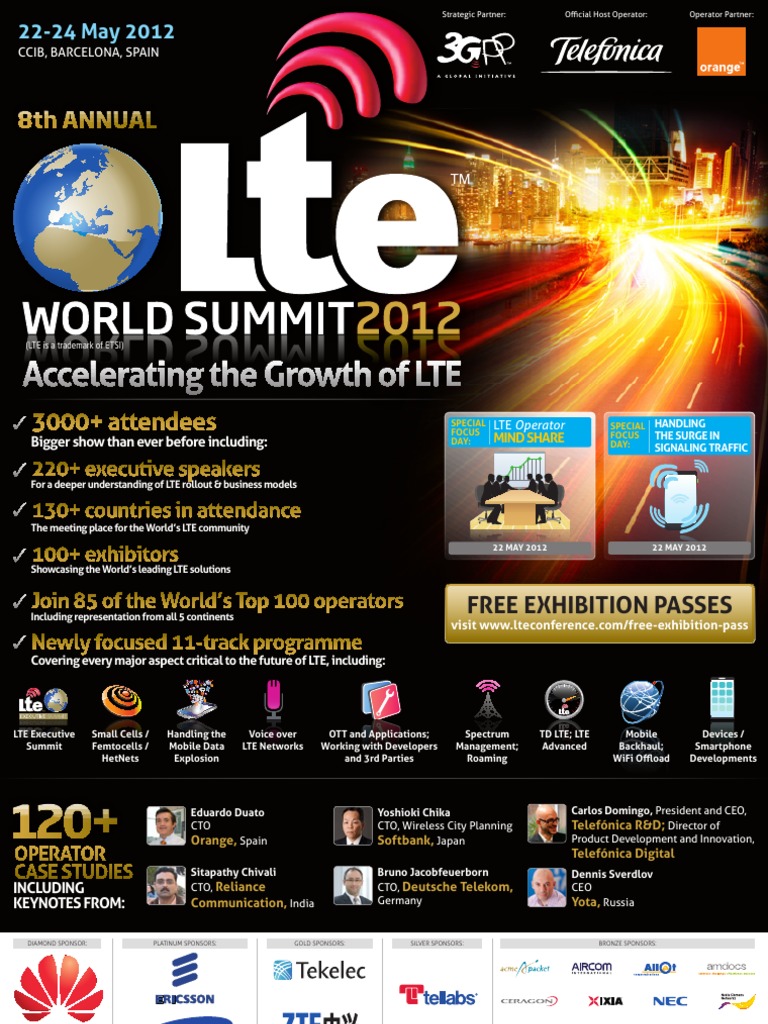 LTE World Summit 2012: Conference & Seminar Agenda | PDF | Lte ...