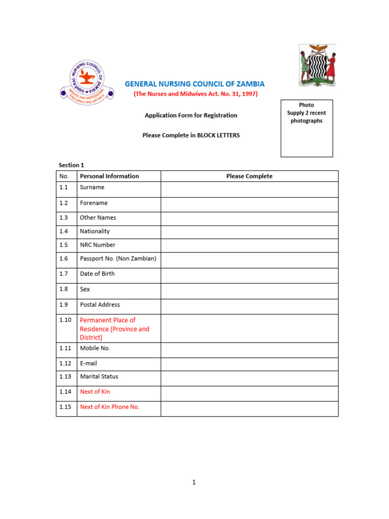 Nurses Application New - Registration | PDF | Midwife | Nursing