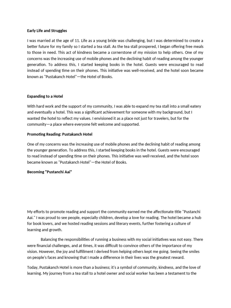 Early Life and Struggles | PDF | Libraries | Love