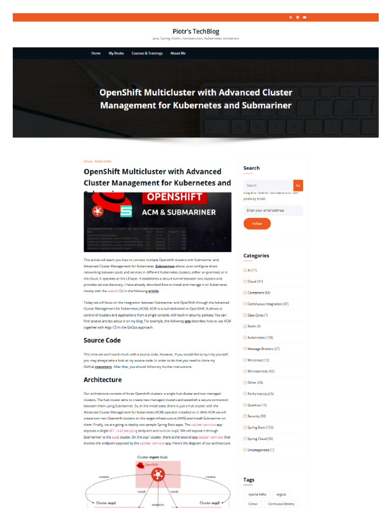 Screencapture Piotrminkowski 2024-01-15 Openshift Multicluster With Advanced Cluster Management ...