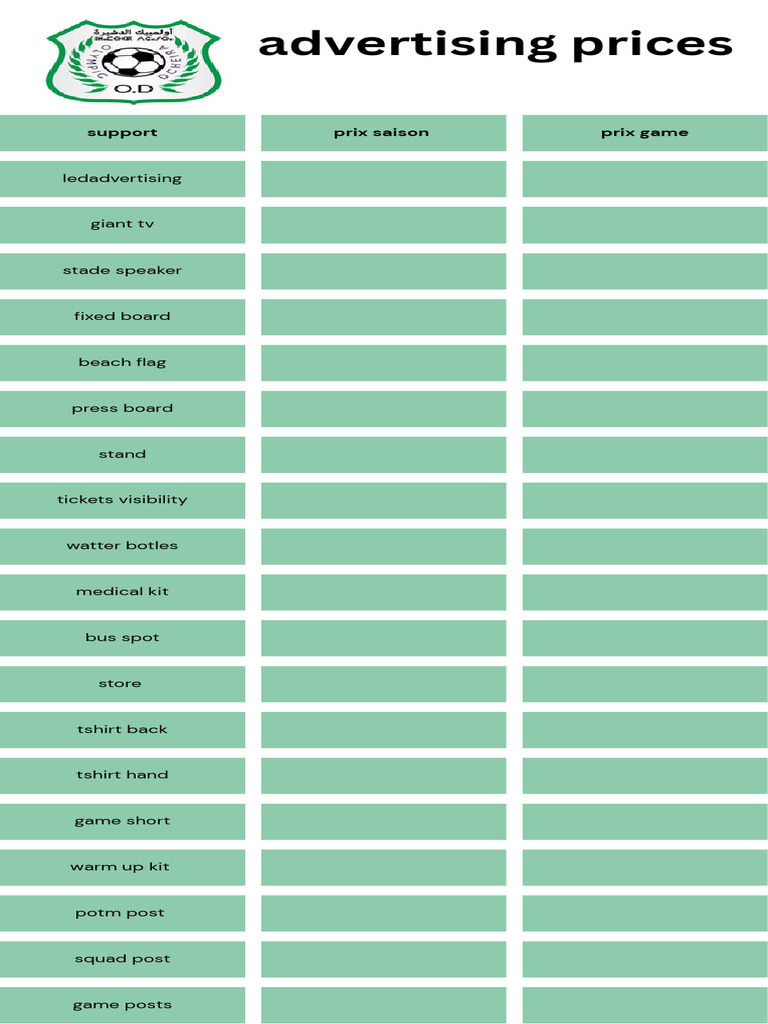 Advertisint Prices | PDF