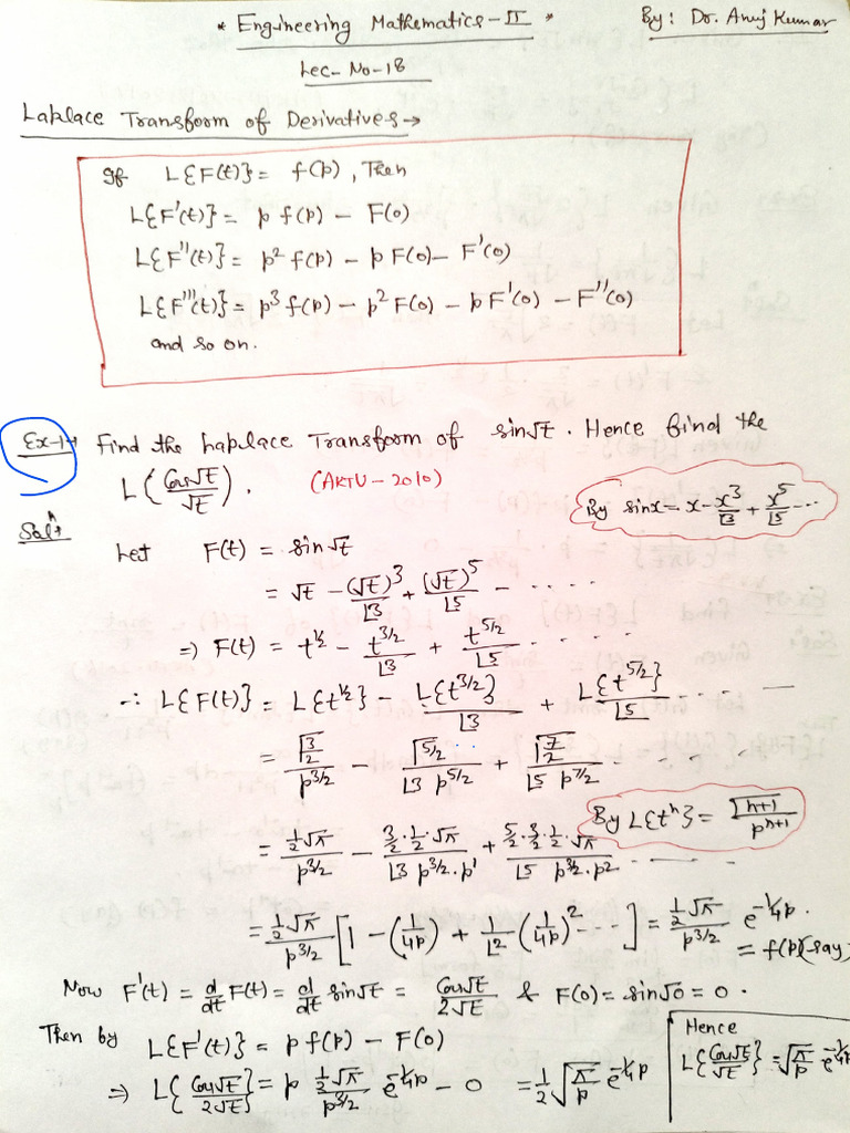 Lec-18 (Engineering Mathematics 2) | PDF