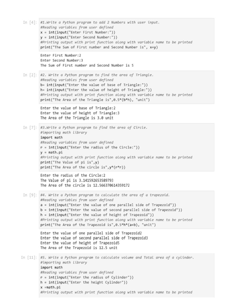Unit 1 Introduction To Python and Jupyter Notebooks - AKS - Practicals | PDF