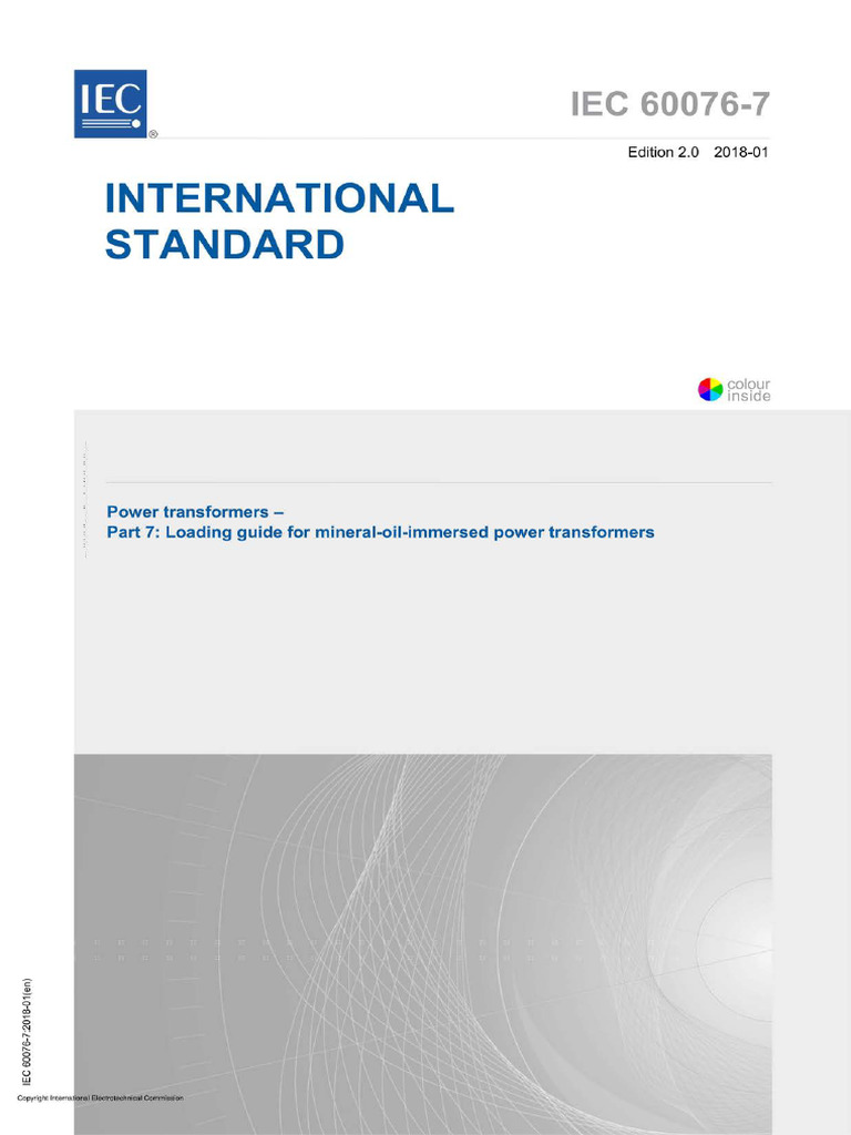 Iec 60076-7-2018 | PDF