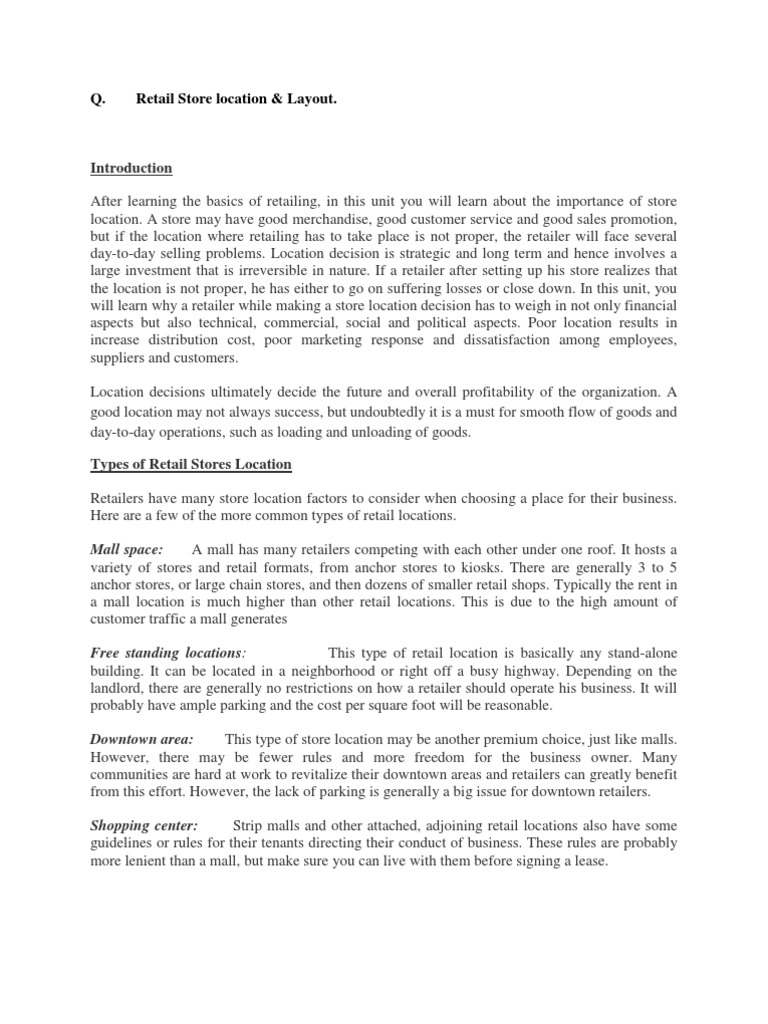 Analyzing Optimal Retail Store Location Factors: A Guide to Evaluating ...