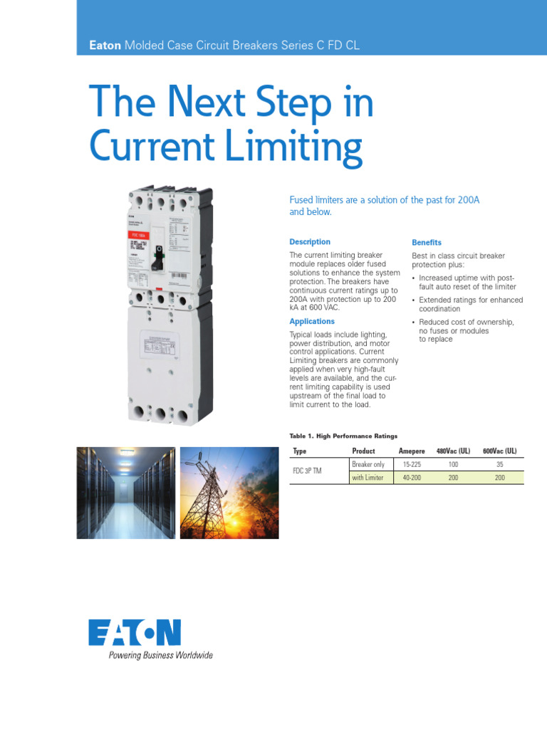 MCCB Series C FD CL Pa01213003e | PDF | Fuse (Electrical) | Electrical ...