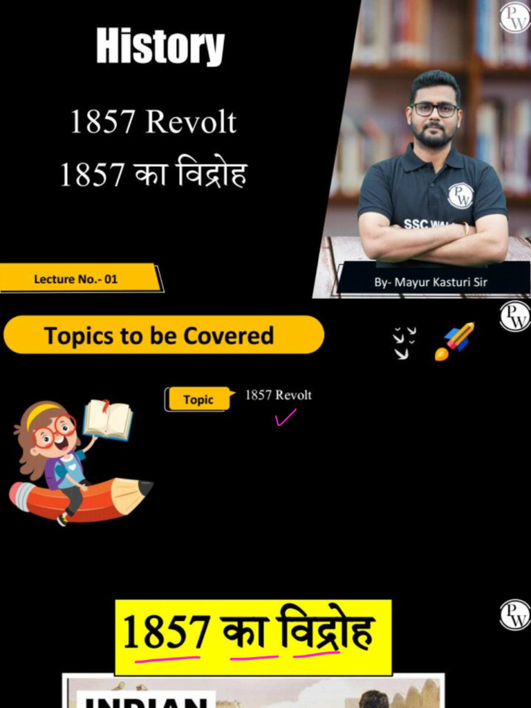 1857 Revolt 01 Class Notes | PDF