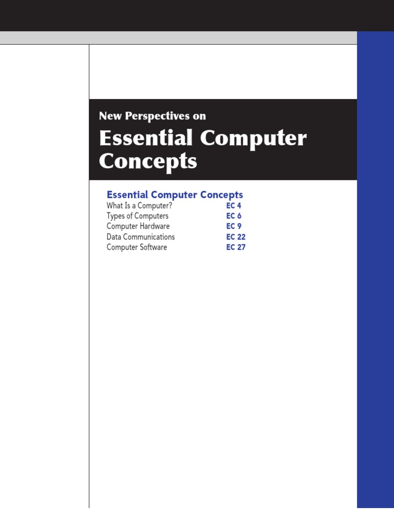 Essential Computer Concepts | Download Free PDF | Disk Storage ...