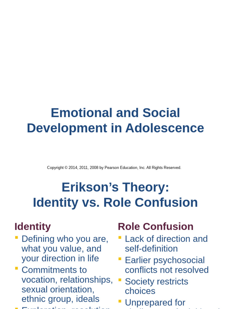Adolescent Emotional & Social Development | PDF | Adolescence ...
