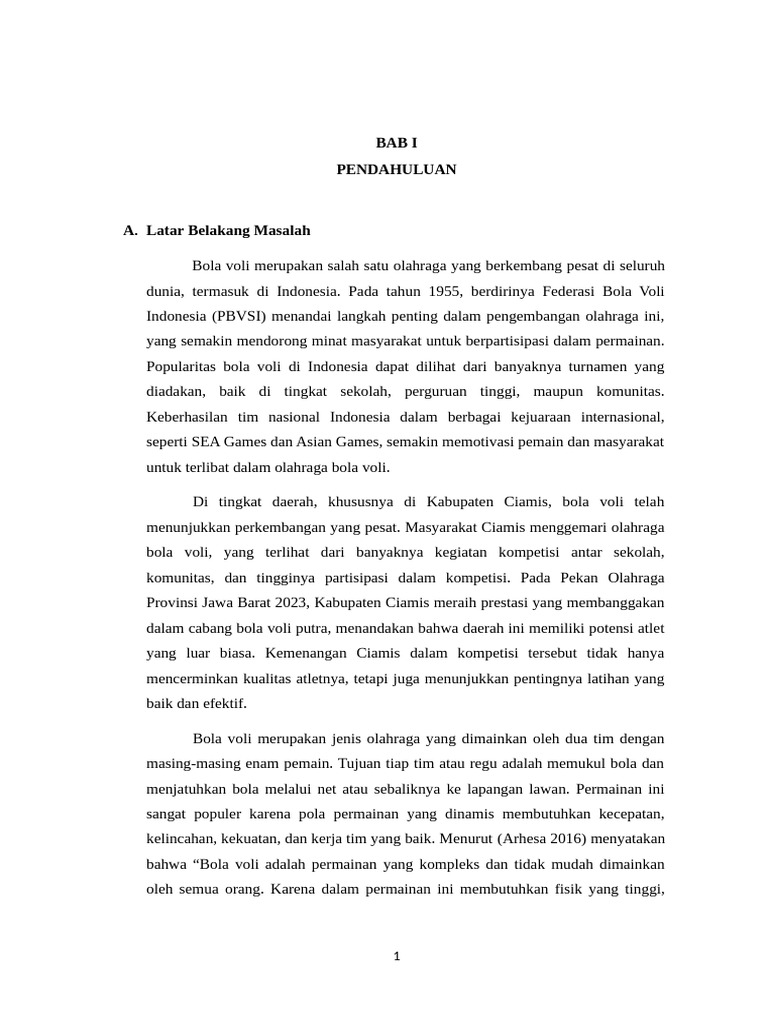 Proposal Penelitian Bab 1 | PDF