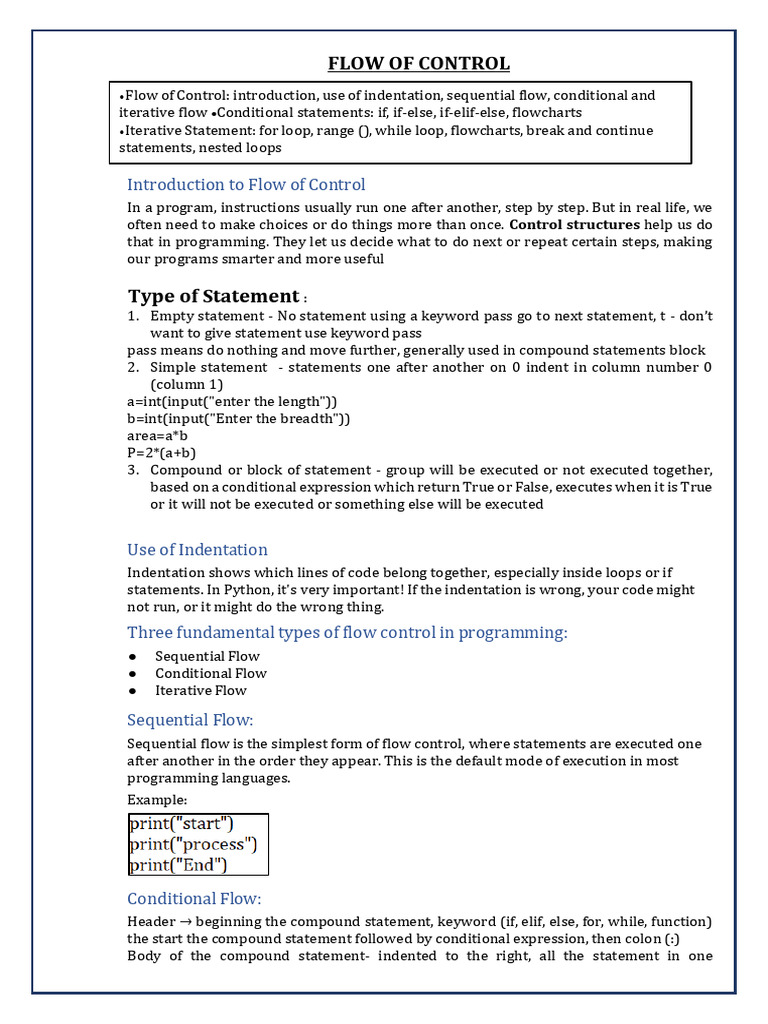 Flow of Control-Selection | PDF | Control Flow | Software Development