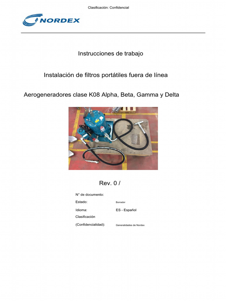 Portable Offline Filter Installation en | PDF | Filtración | Tuerca ...