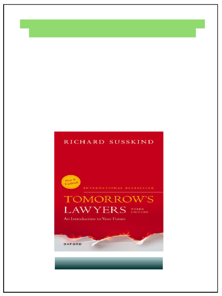 Tomorrow's Lawyers: An Introduction To Your Future (Third Edition ...