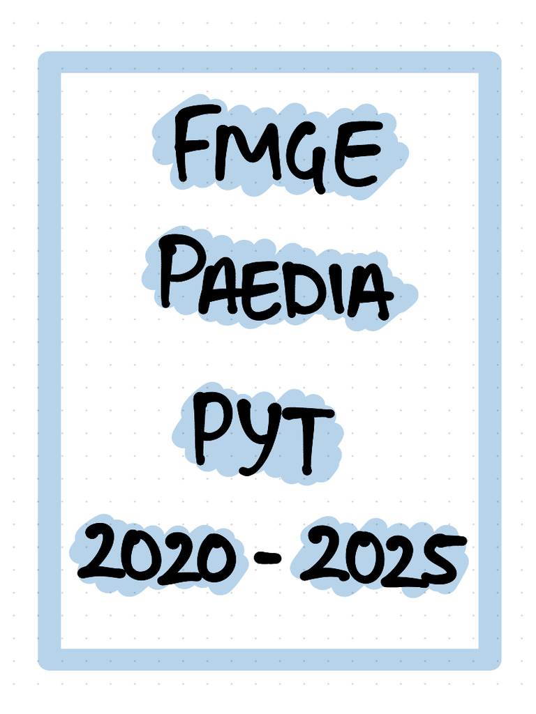 Paedia Fmge Pyt | PDF